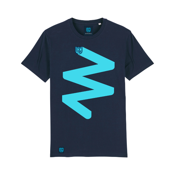 Turquoise Zig Zag URC Logo Navy T-Shirt – United Rugby Championship