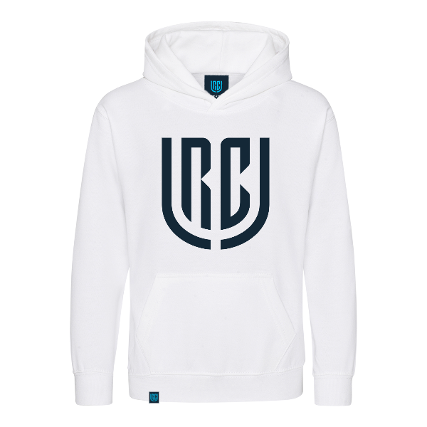 Deep Slate URC Logo White Kids Hoodie – United Rugby Championship