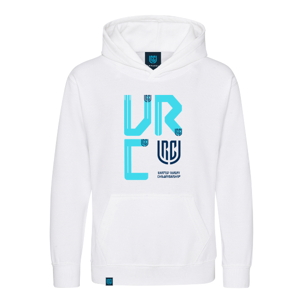 URC Letters Logo White Kids Hoodie – United Rugby Championship